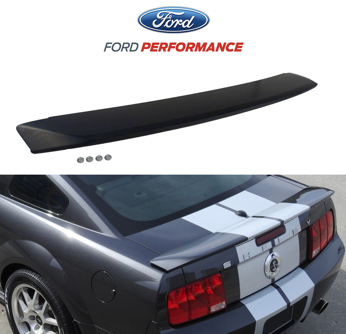 2007-2009 Mustang Shelby GT500 OEM Genuine Ford Rear Spoiler Wing M-16 ...