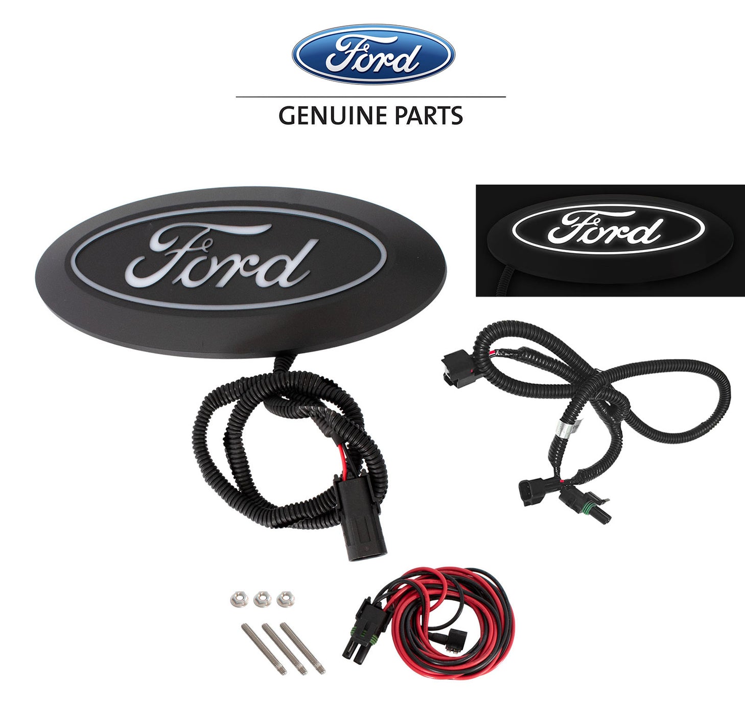 2021-2024 Ford F-150 Front Grille Light Up LED Emblem Fits w/ Reflecto ...