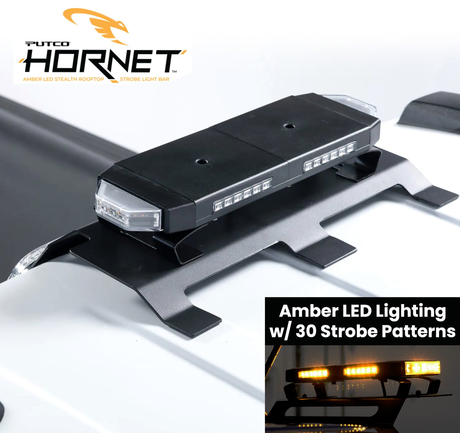 2015-2025 Ford F-150 Putco 16" Hornet Roof Cab Strobe LED Lightbar w ...