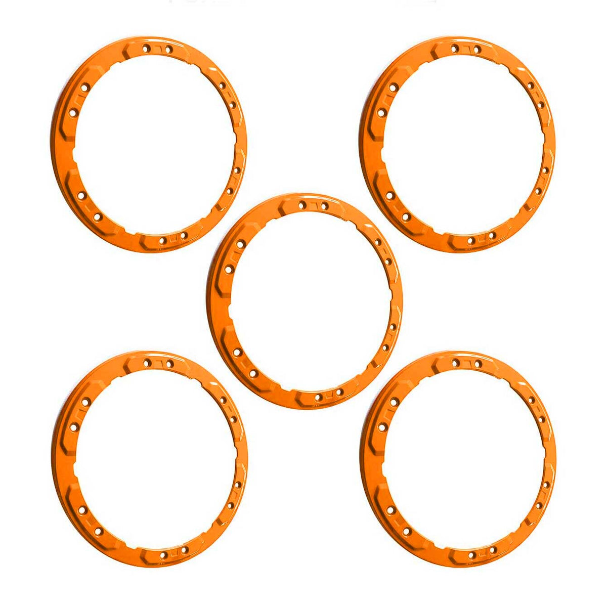 2021-2026 Bronco Ford OEM M-1021K-BLO 5pc Orange Bead Lock Wheel Trim ...