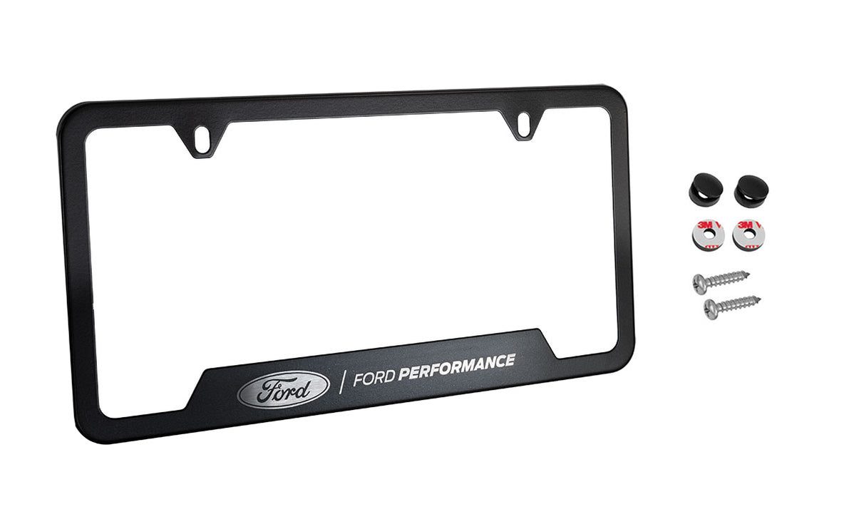 Mustang F150 Raptor Ford Performance License Plate Frame - Black Stain ...