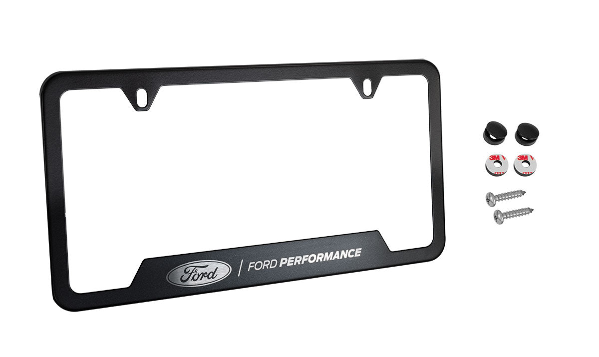 Mustang F150 Raptor Ford Performance License Plate Frame - Black Stain ...