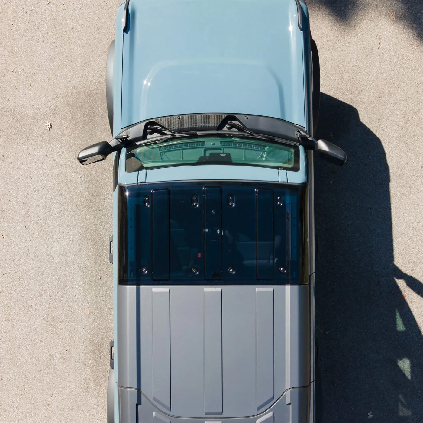 2021-2025 Ford Bronco 4-Door Sky View Clear Hard Top Roof Panel — Blue ...