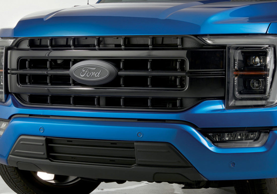 2021-2023 F-150 OEM Black Front Grille w/ LED Light Up Emblem - Fits L ...