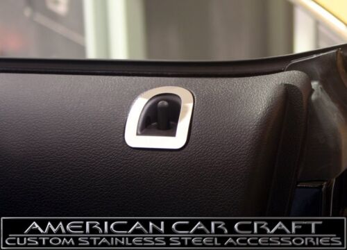 2010-2014 Mustang Polished Stainless Door Lock Bezels - Pair (LH & RH ...