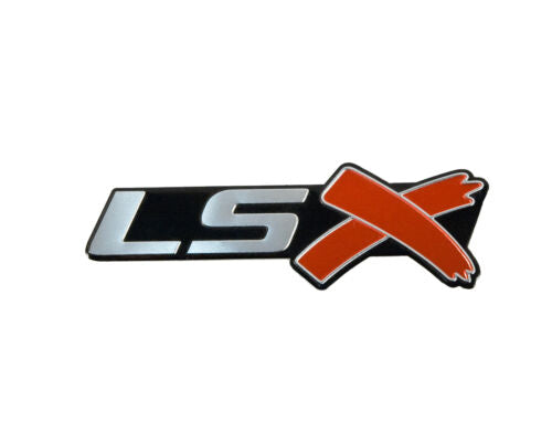 Chevrolet Camaro Corvette LSX Chrome & Silver Embossed Stick On Emblem ...