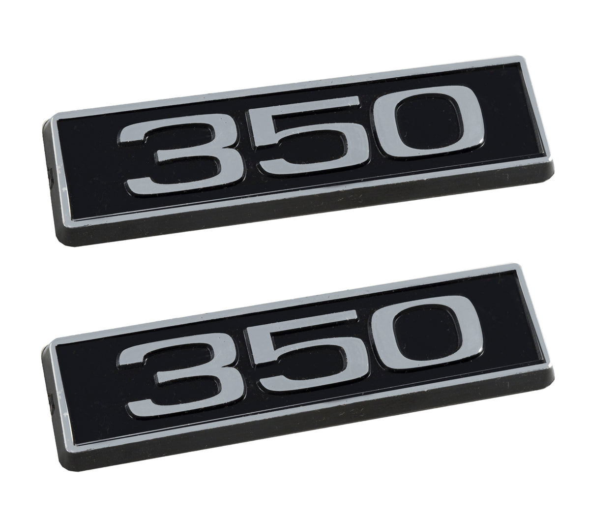 350 Ford Mustang 3.25" Engine Hood Scoop Emblems Badges Pair Black & C ...