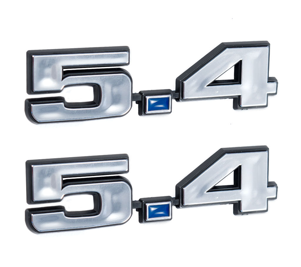 Ford Mustang 5.4 331 Stroker Engine Emblems Chrome & Blue 4.75" x 1.25 ...