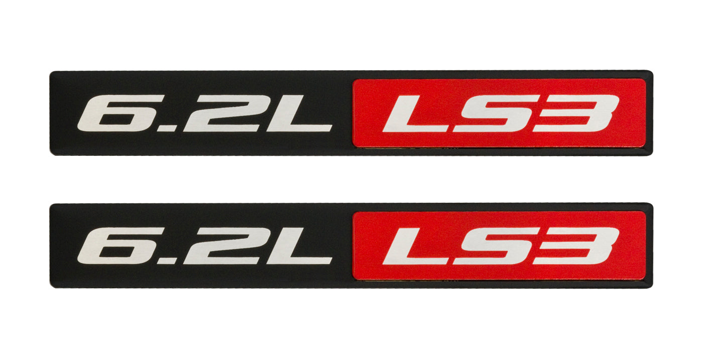 2010-2017 Chevrolet Camaro SS RS 6.2L LS3 5 3/4" Silver Black Red Embl ...