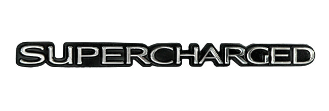 Supercharger Supercharged 3D Embossed Emblem Badge Logo - Chrome over ...