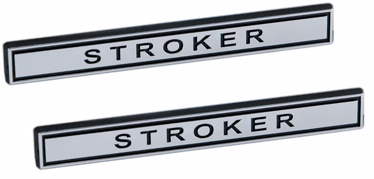 Stroker Big Bore Engine Emblems Badge Logo in Chrome & Black Trim - 5 ...
