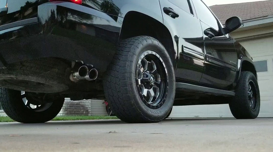 2007-2013 Chevy Tahoe Suburban SLP 31059 Dual Tips Tailpipe Axle Back ...