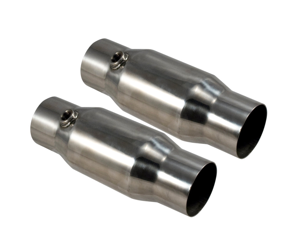 1986-2014 Mustang High Flow Mini-Cats 3" Metallic Substrate Catalytic ...