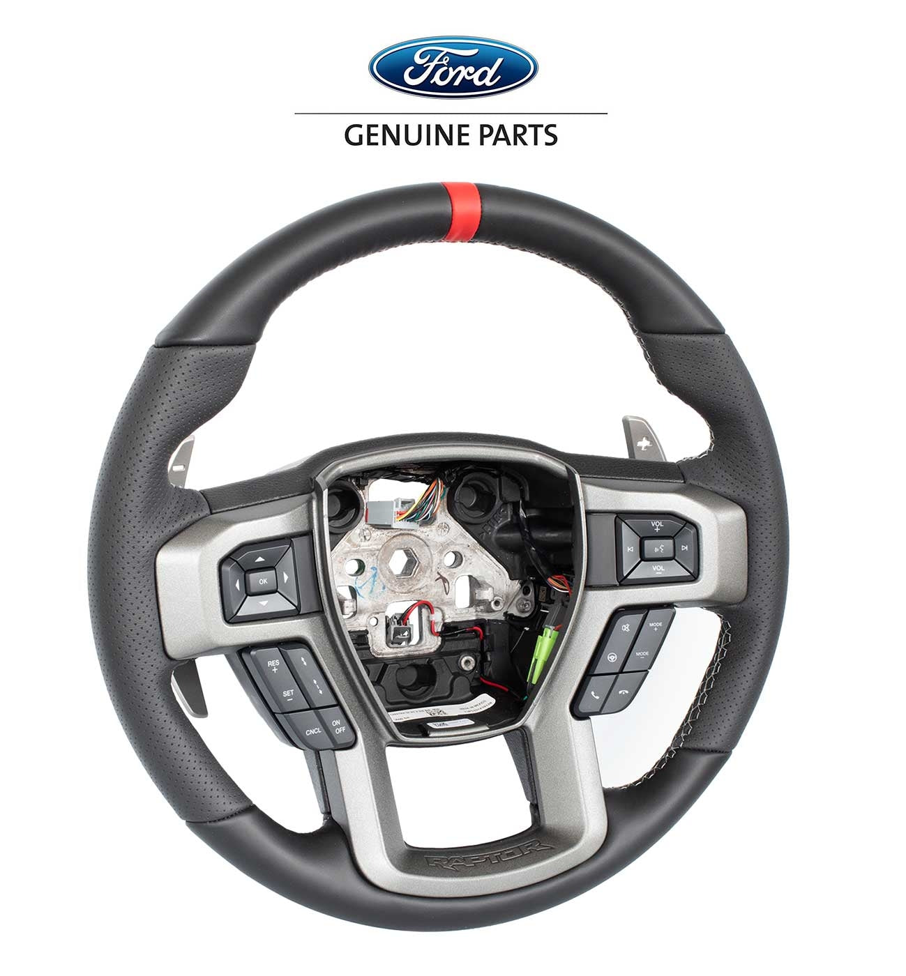 2019-2020 F-150 Raptor Genuine Ford KL3Z-3600-DA Steering Wheel w/ Red ...