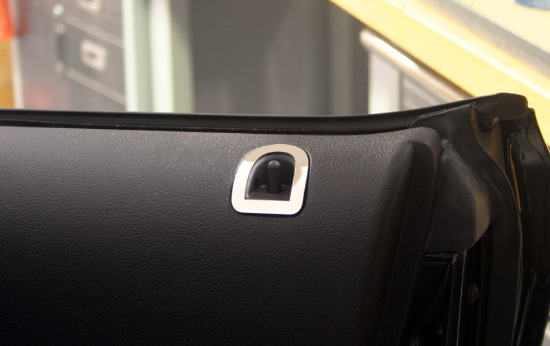 2010-2014 Mustang Polished Stainless Door Lock Bezels - Pair (LH & RH ...