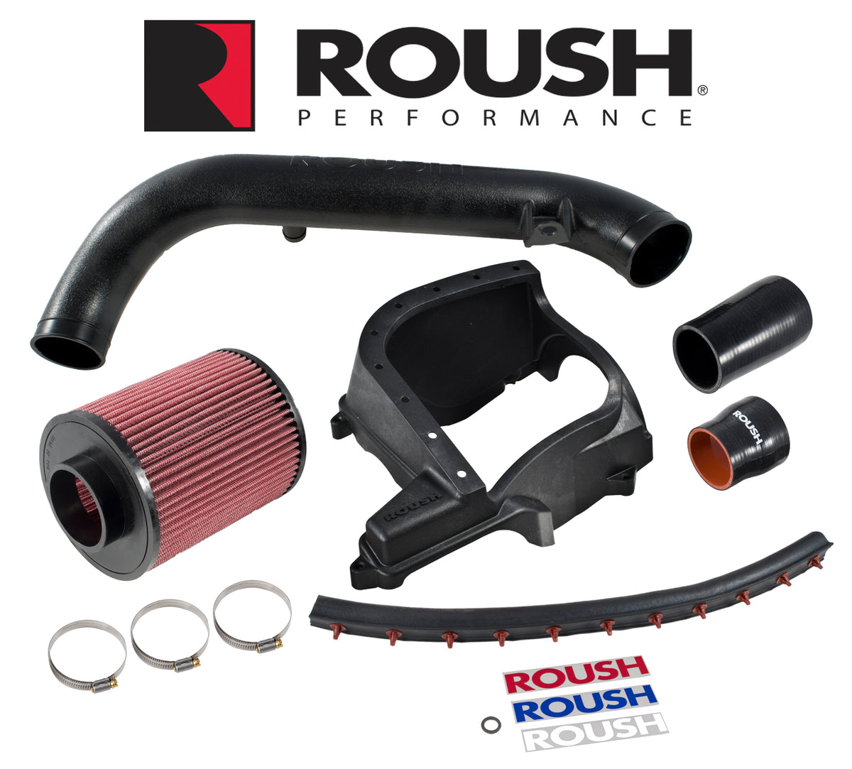 2016-2018 Ford Focus RS Roush 422065 Cold Air Engine Intake System Kit ...