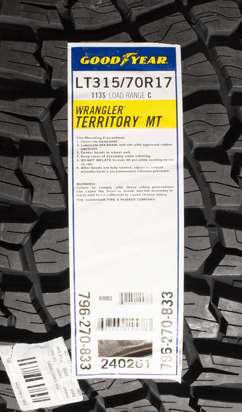 2021-2025 Bronco OEM 17" x 8" Set of 5 Badlands Wheels Goodyear Tires ...