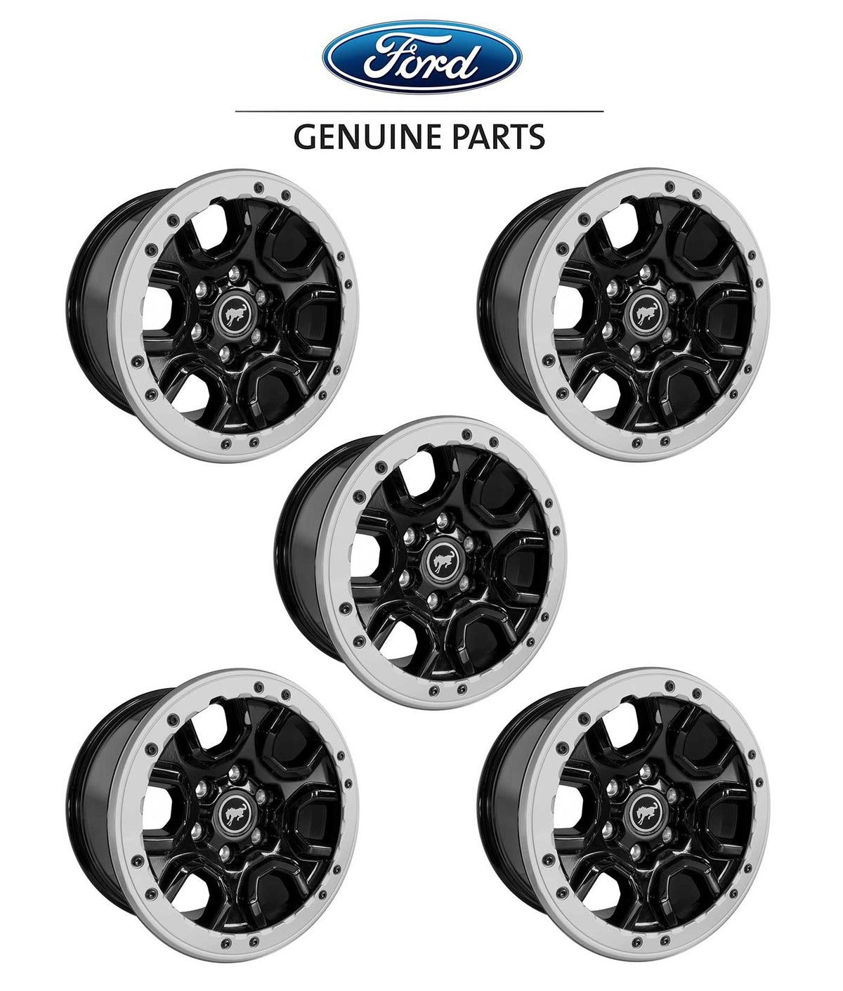2021-2024 Ford Bronco Sasquatch OEM M2DZ-1007-B 17" x 8.5" Wheels Set ...