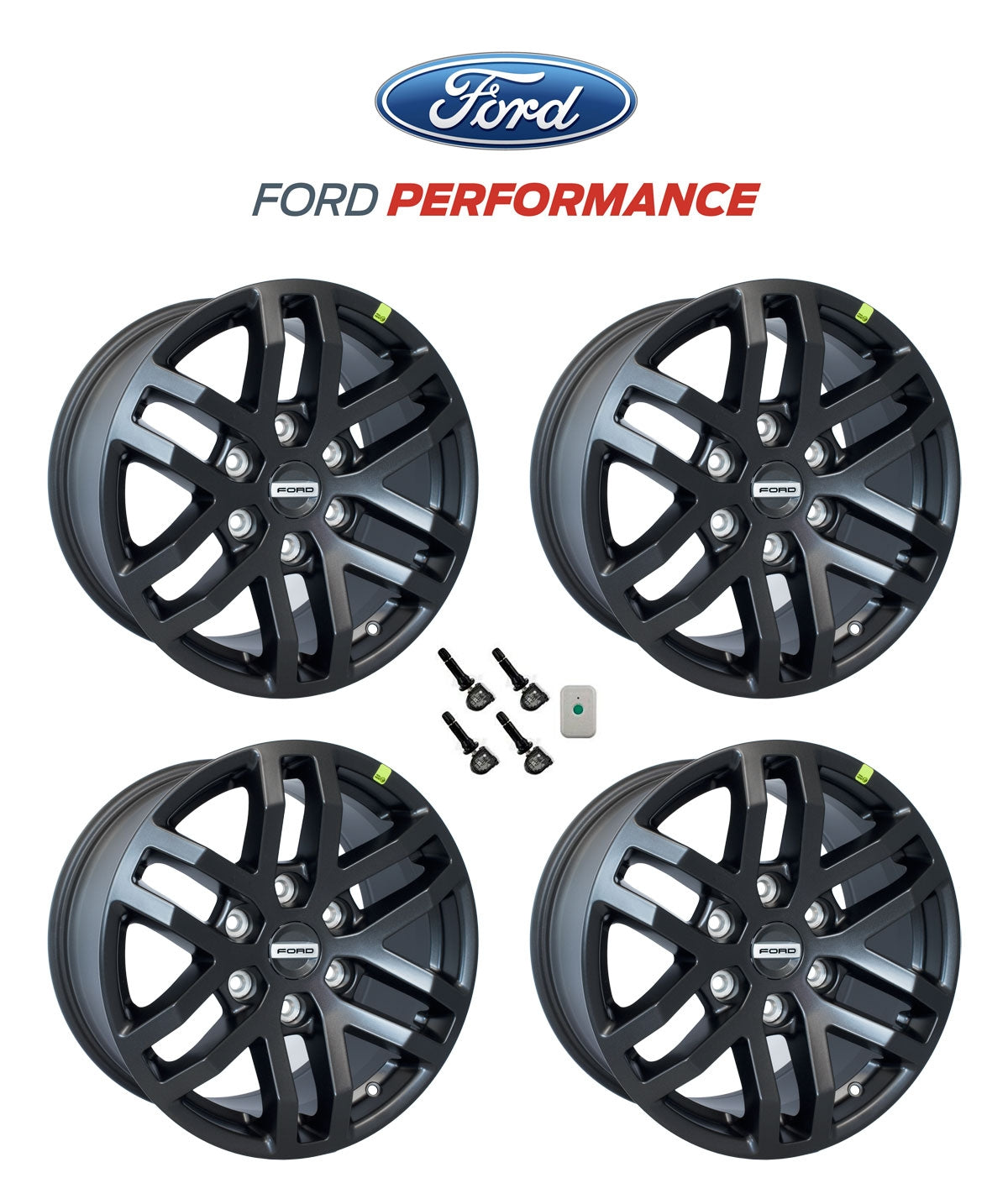 2019-2023 Ford Ranger OEM Dark Gray Wheels 17" x 8.5" Set of 4 w/ TPMS ...