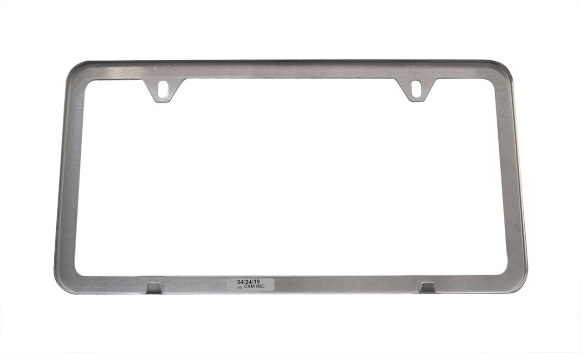 Ford Performance License Plate Frame - Brushed Stainless Steel — Blue ...