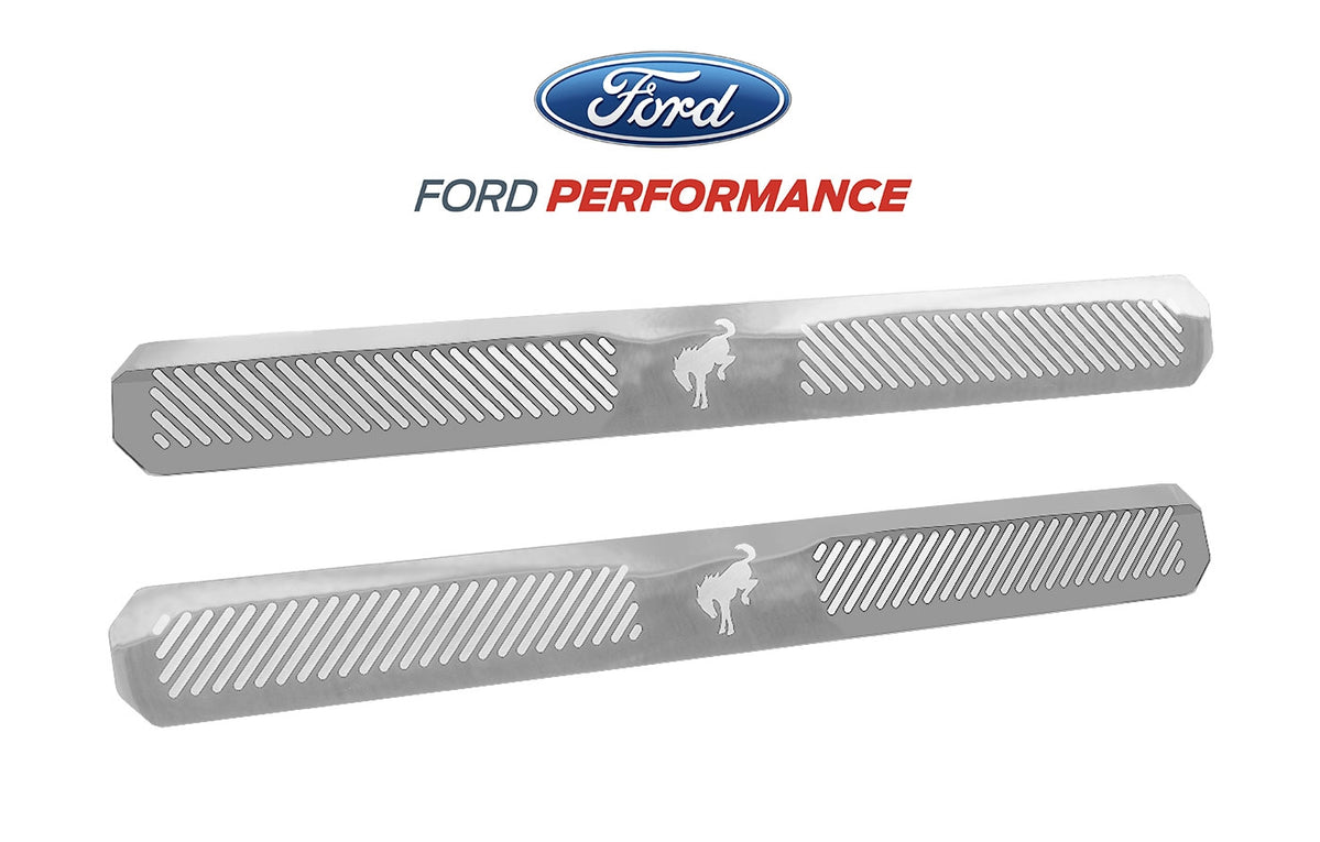 2021-2024 Ford Bronco OEM Door Sill Step Plates Pair Polished Stainles ...
